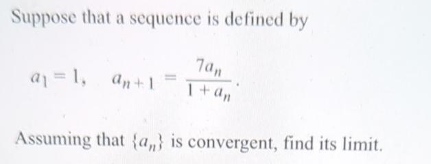 Solved Suppose that a sequence is defined | Chegg.com