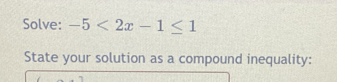 Solved Solve: -5