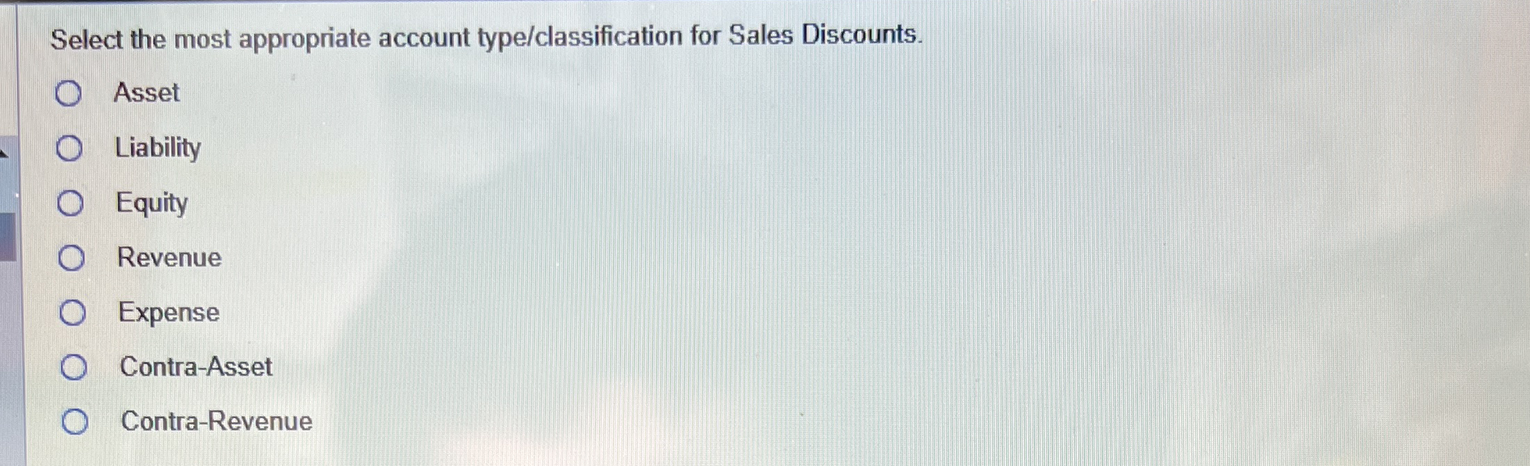 Select the most appropriate account | Chegg.com