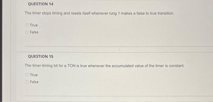 Solved The timer stops timing and resets itself whenever | Chegg.com