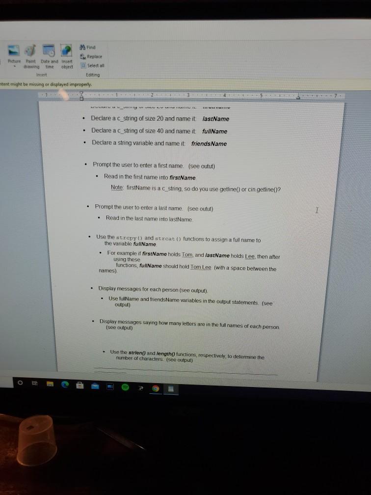 Solved HW_9c - String (getline) vs. c_string(cin getline) | Chegg.com