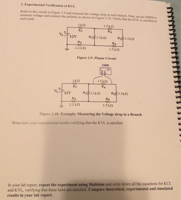 Solved EXPERIMENTAL PROCEDURE 1. Experimental Verification | Chegg.com