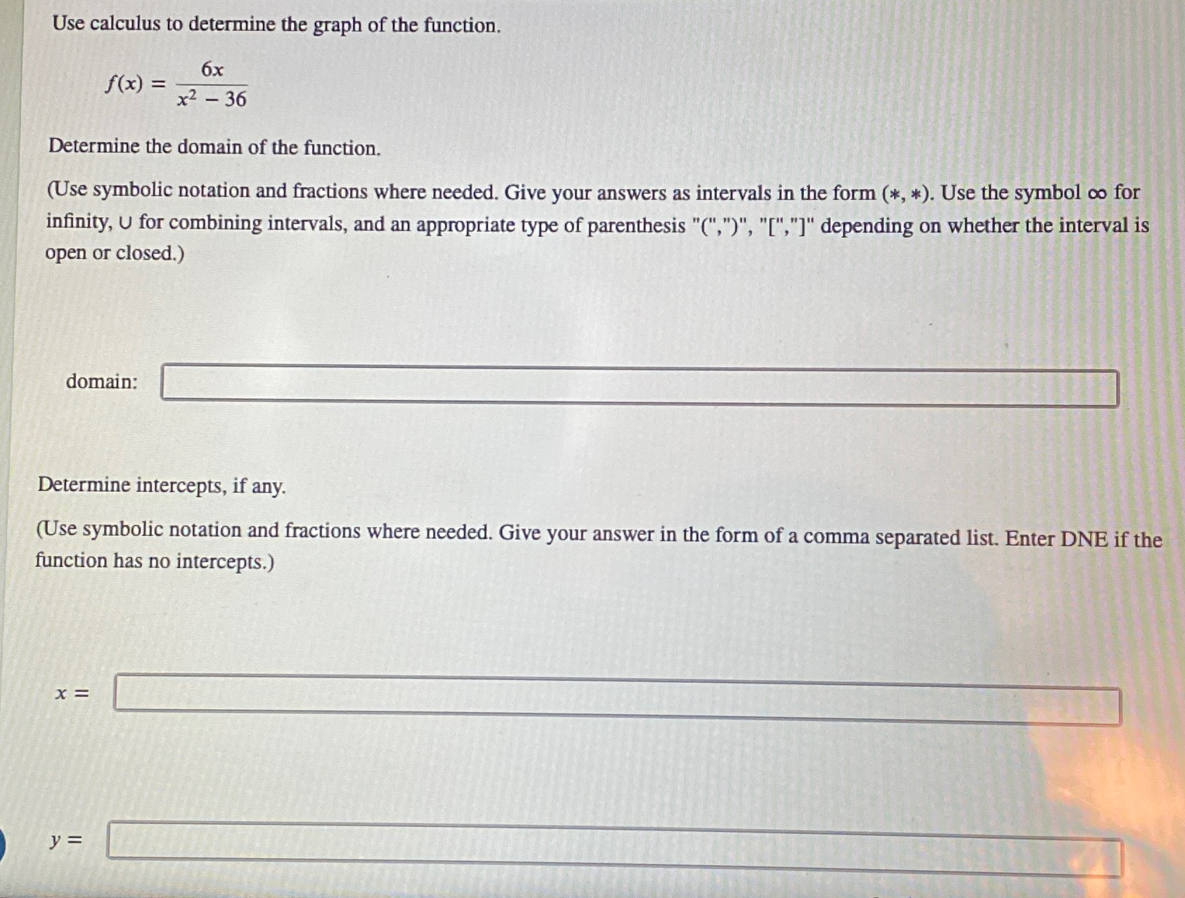 Solved Use calculus to determine the graph of the | Chegg.com