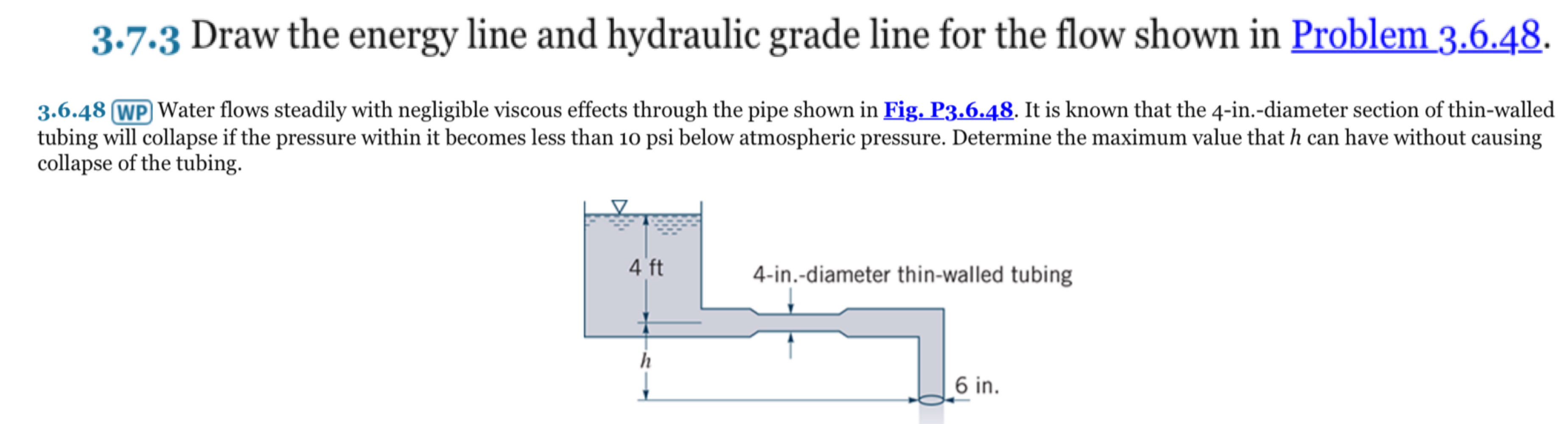 Solved by an EXPERT 3.7 .3 ﻿Draw the energy line and hydraulic grade line | Chegg.com