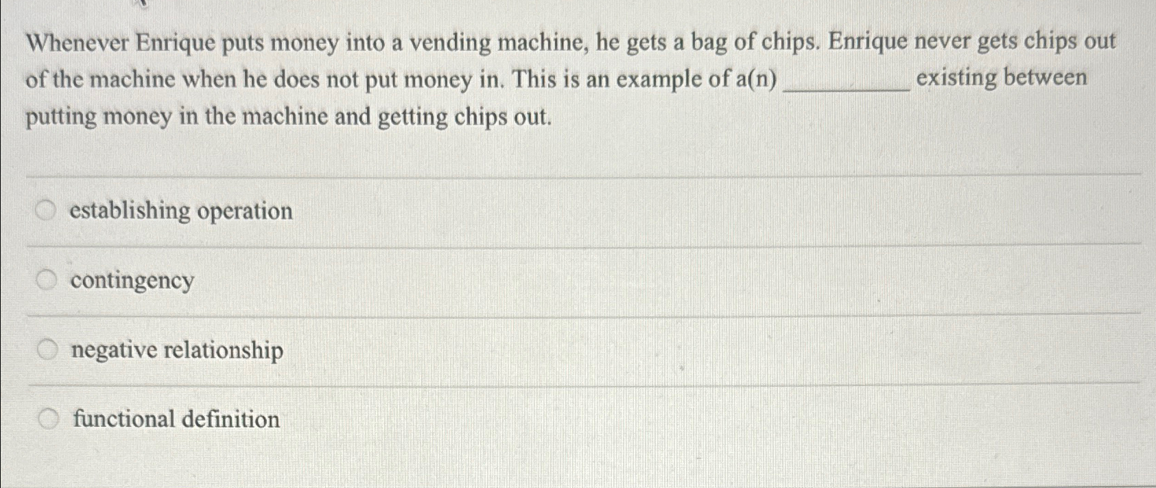 Solved Whenever Enrique puts money into a vending machine, | Chegg.com