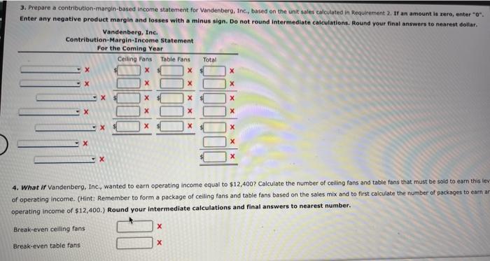 Solved Multiple-Product Break-Even and Target Profit. | Chegg.com