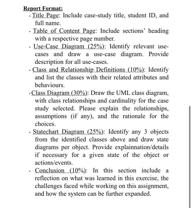Solved Object Oriented Design (OOD) Assignment Percentage | Chegg.com