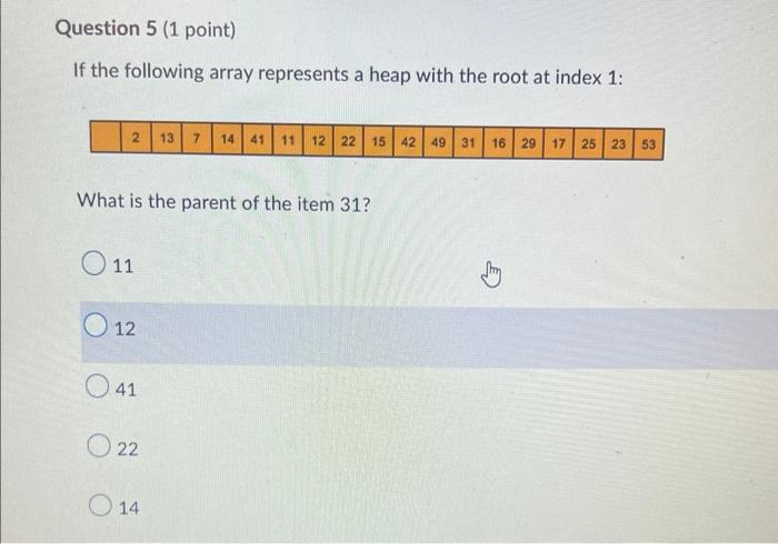 Solved Given a hash table of size 11, and the hash function | Chegg.com