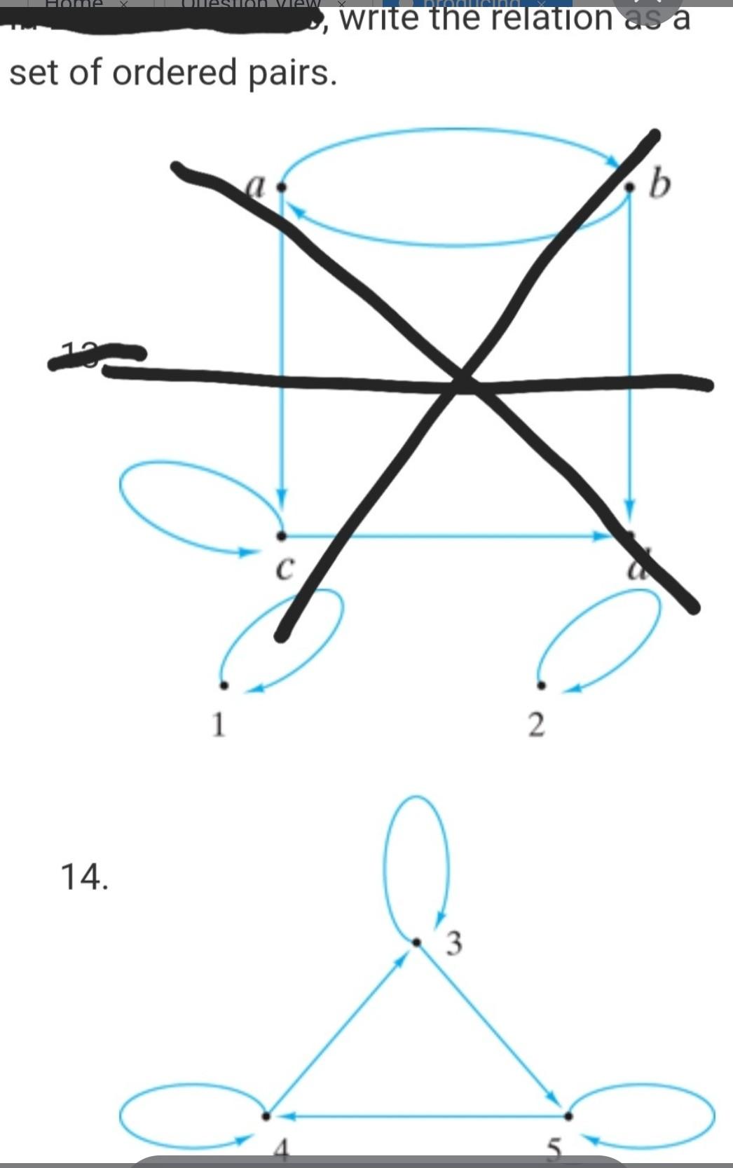 Solved set of ordered pairs. | Chegg.com
