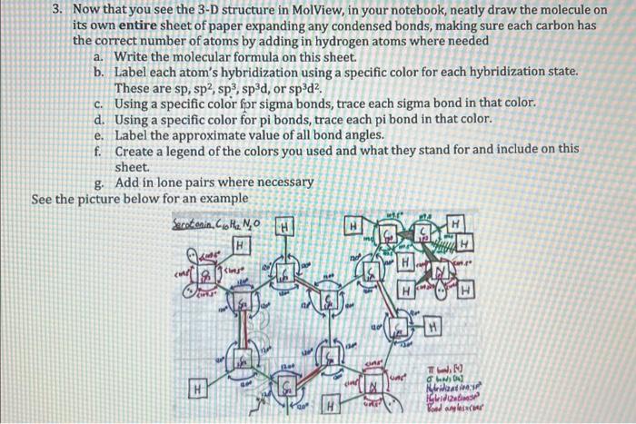 Solved 3. Now that you see the 3-D structure in MolView, in | Chegg.com