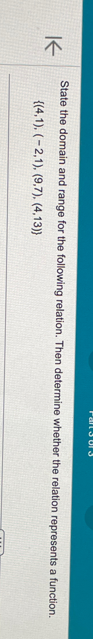 Solved State the domain and range for the following | Chegg.com