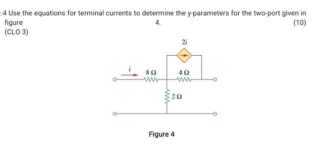 Solved 4 Use the equations for terminal currents to | Chegg.com