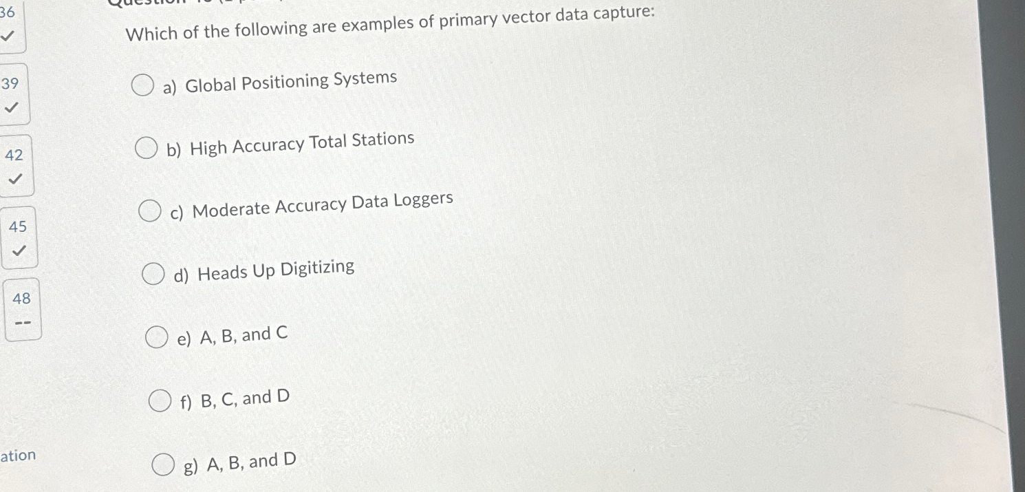 Solved Which of the following are examples of primary vector | Chegg.com