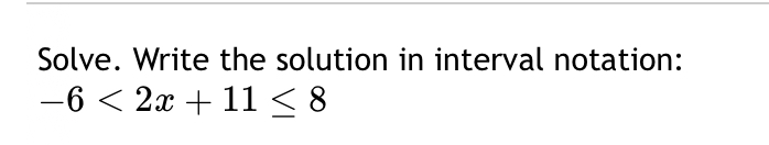 Solved Solve. Write the solution in interval | Chegg.com