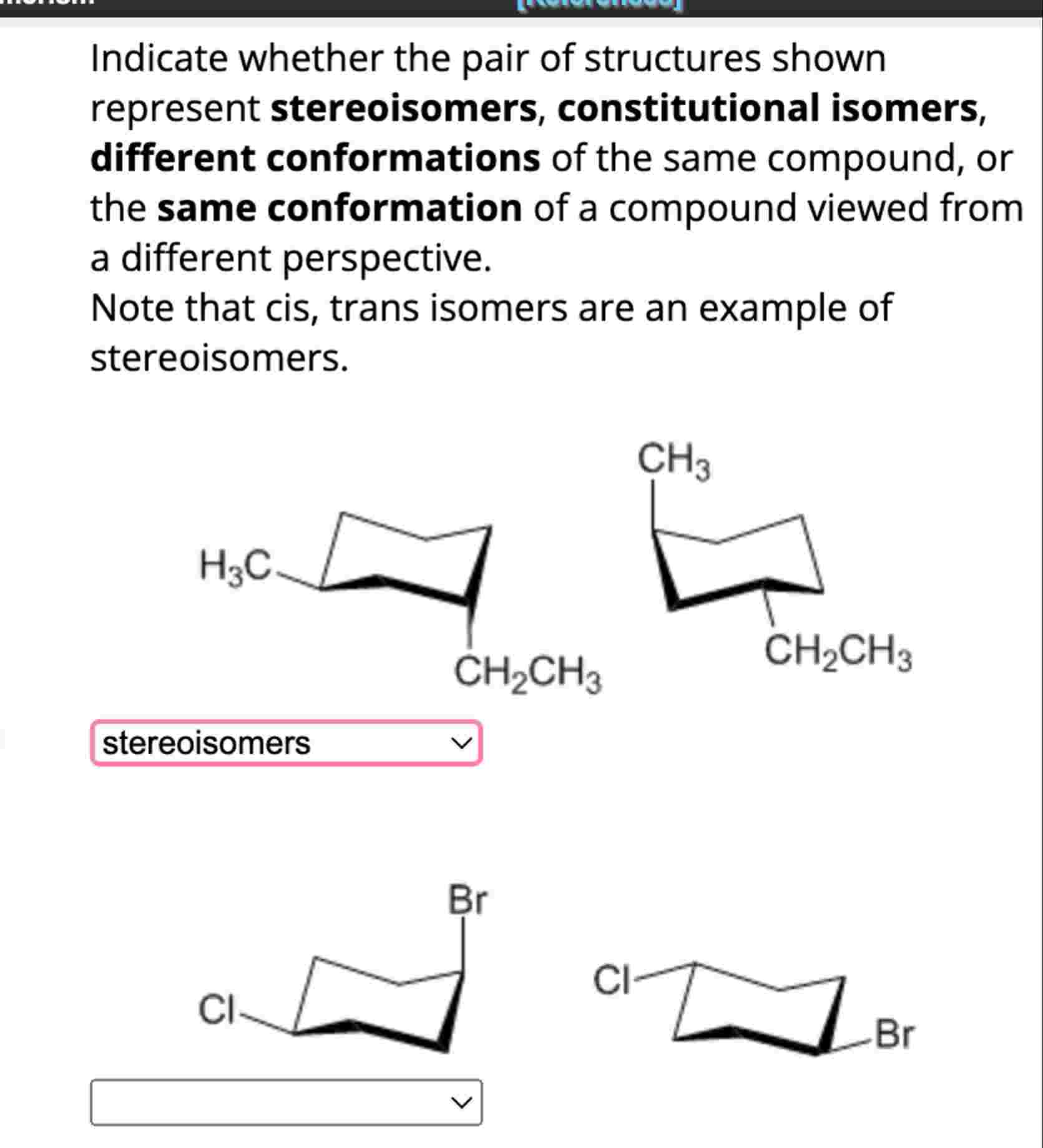 Solved Indicate whether the pair of ﻿structures | Chegg.com