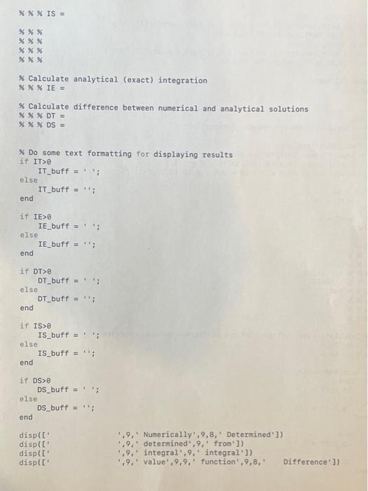 Solved \% YOUR PROGRAM SHOULD ASK FOR: % 1) Bounds of | Chegg.com