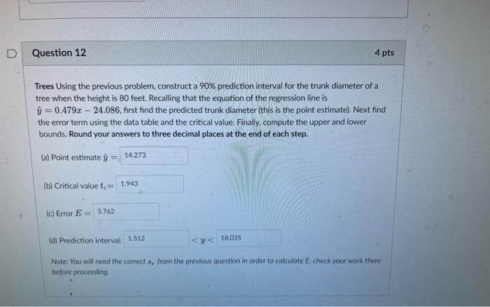 Solved Trees Using the previous problem, construct a 90% | Chegg.com