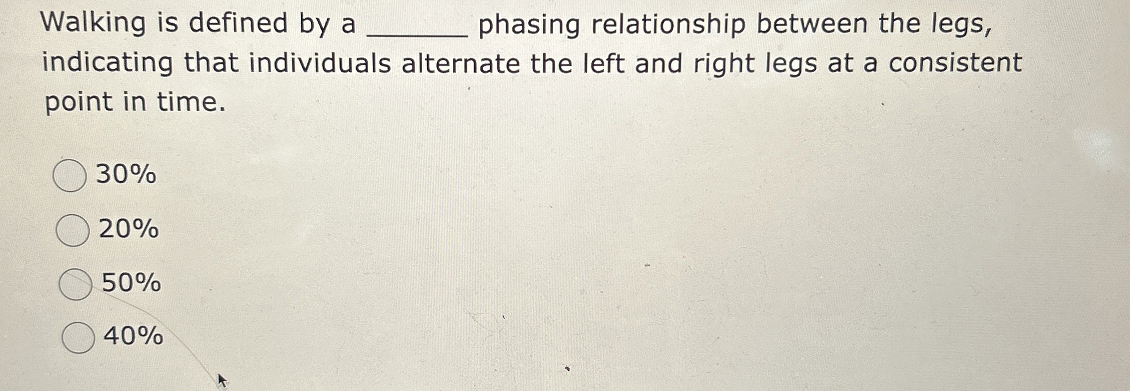 Solved Walking is defined by aphasing relationship between | Chegg.com