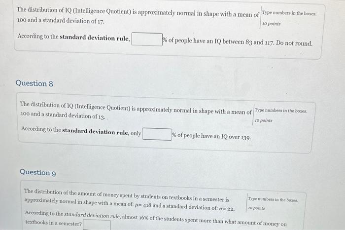 Solved The distribution of IQ (Intelligence Quotient) is | Chegg.com