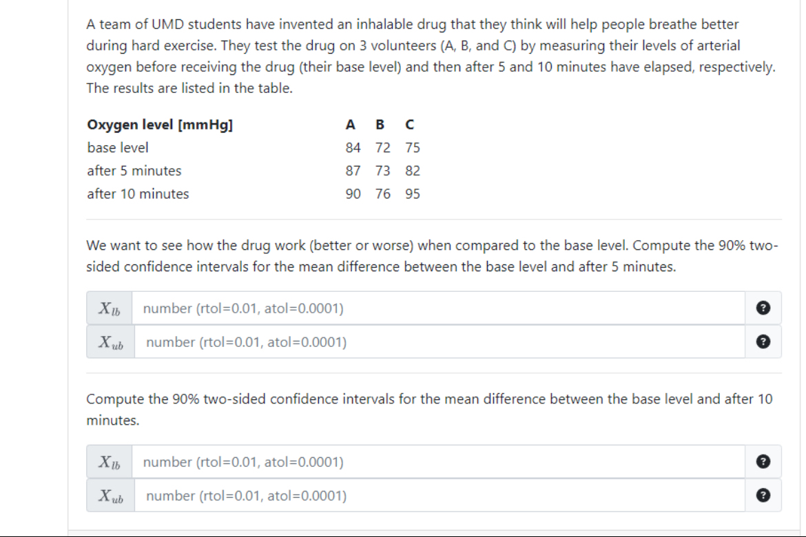 Solved A team of UMD students have invented an inhalable | Chegg.com