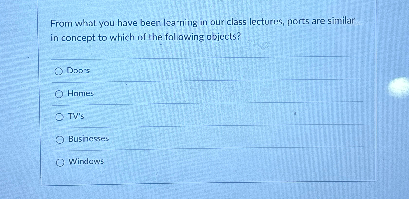 Solved From what you have been learning in our class | Chegg.com