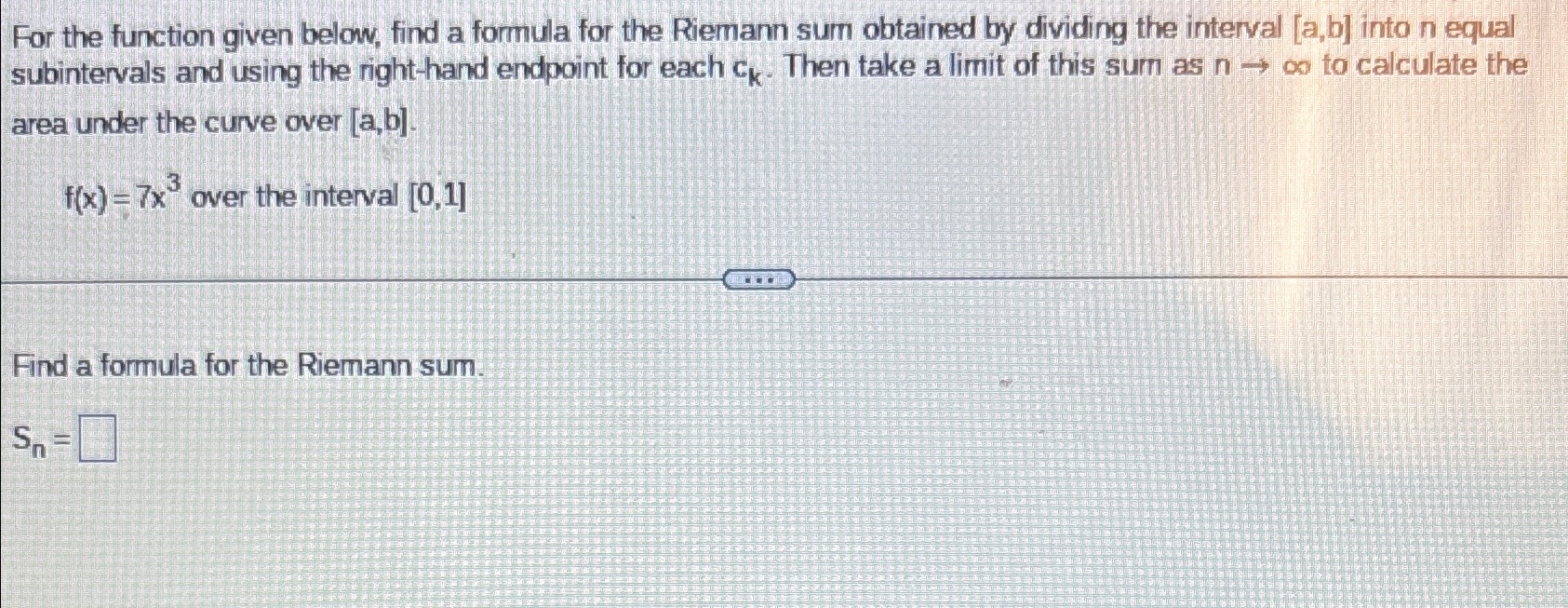Solved For the function given below, find a formula for the | Chegg.com
