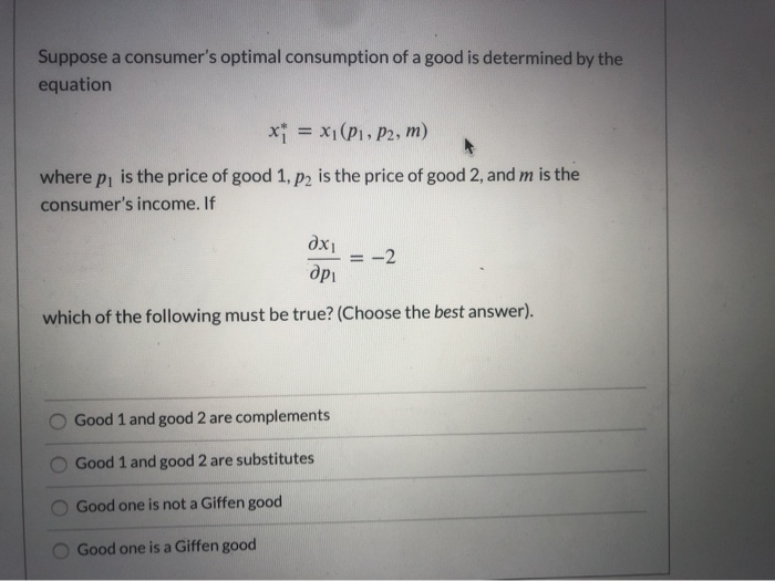 Solved Consider a utility function u(x1, x2) where: du(x1, | Chegg.com
