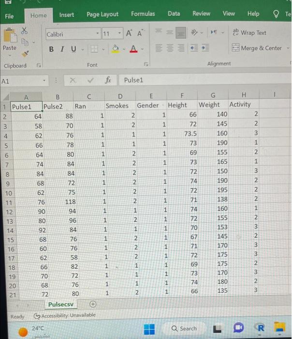 Solved Table 2.5: Variable reenrintin...Ninety-two students | Chegg.com