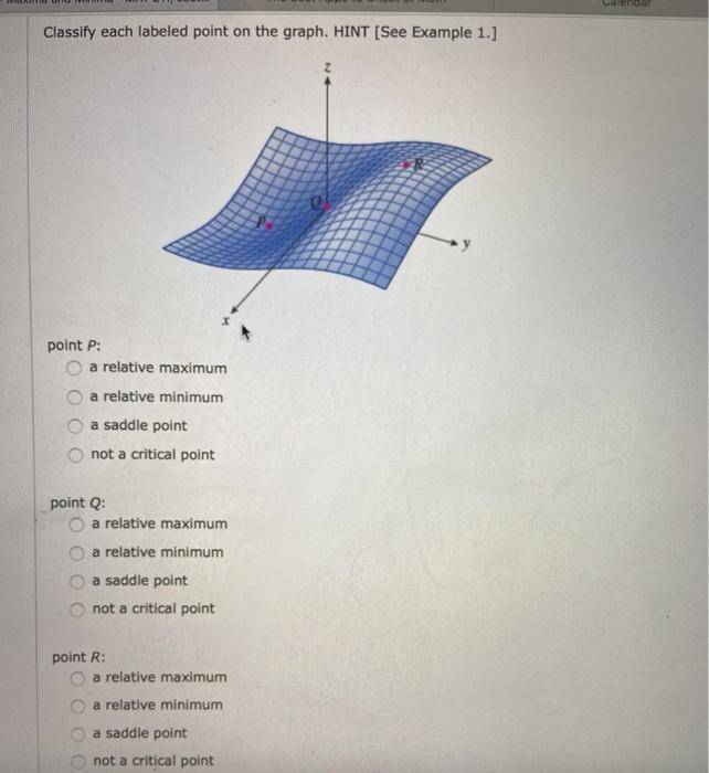 Solved Sanga Classify each labeled point on the graph. HINT | Chegg.com