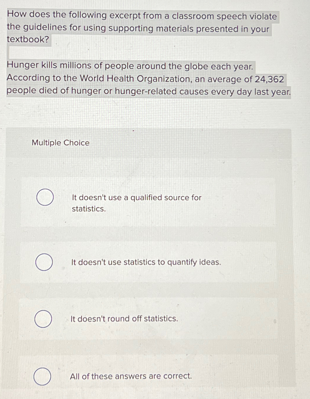 Solved How does the following excerpt from a classroom | Chegg.com