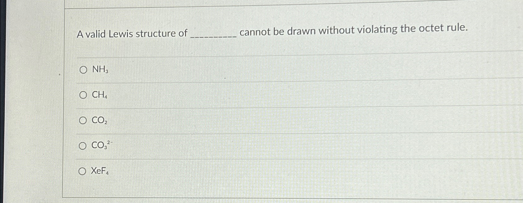 Solved A valid Lewis structure of cannot be drawn without | Chegg.com