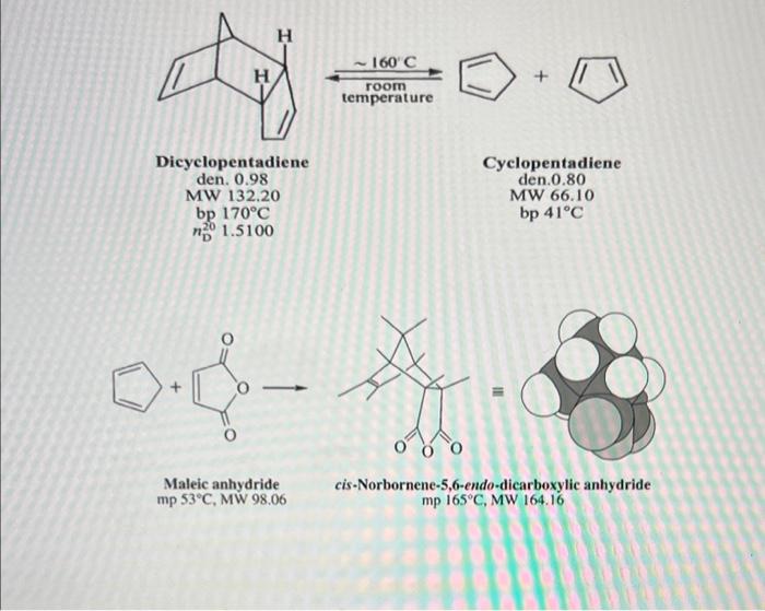 Solved Dicyclopentadiene den. 0.98 MW 132.20 | Chegg.com