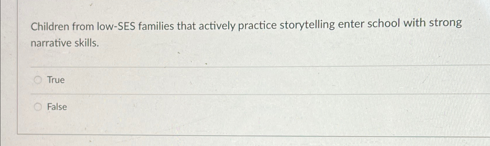 Solved Children from low-SES families that actively practice | Chegg.com