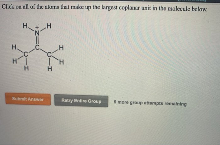 Solved click on all of the atoms that make up the largest | Chegg.com