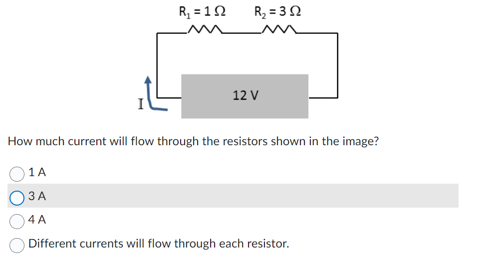 Solved How much current will flow through the resistors | Chegg.com