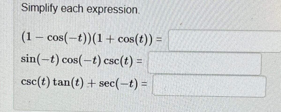Solved Simplify each | Chegg.com