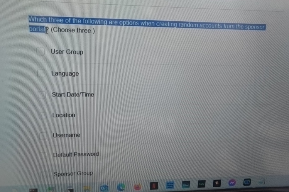 Solved Which three of the following are options when | Chegg.com