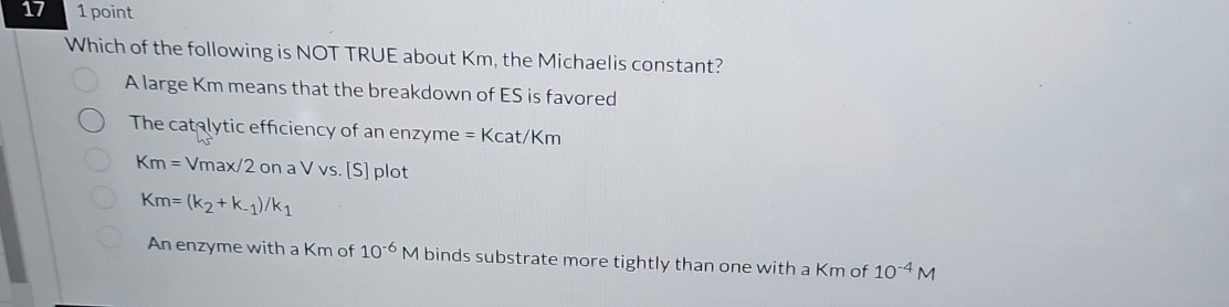 Solved 171 ﻿pointWhich of the following is NOT TRUE about | Chegg.com