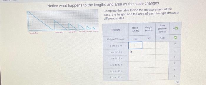 Solved Notice what happens to the lengths and area as the | Chegg.com