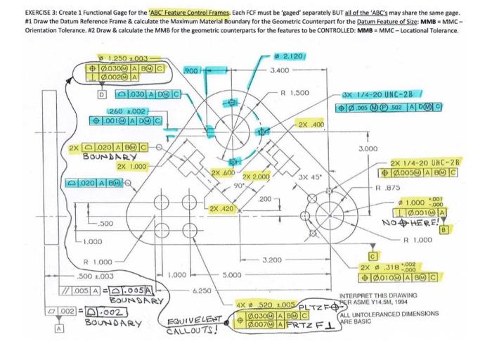 2) Create THREE functional gages for the REMAINING | Chegg.com