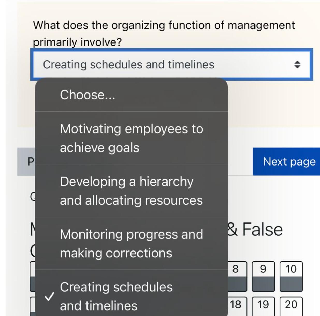 Solved What does the organizing function of management | Chegg.com