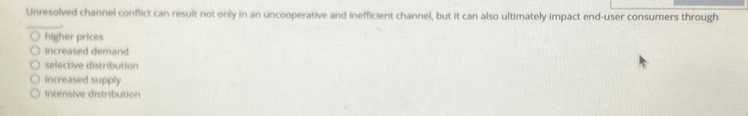 Solved Unresolved channel conflict can result not only in an | Chegg.com
