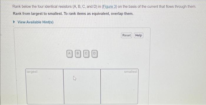 Solved The placement of resistors in a circuit is one factor | Chegg.com