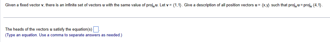 Solved Given a fixed vector v, ﻿there is an infinite set of | Chegg.com