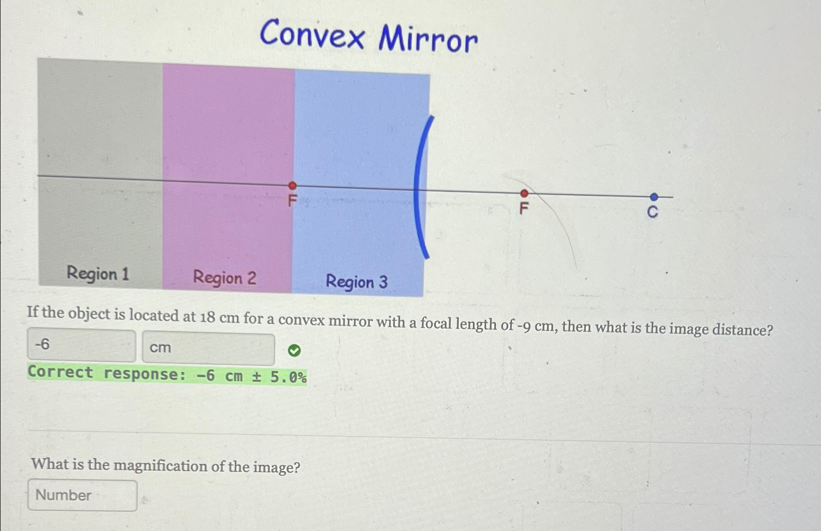 Solved Convex MirrorIf the object is located at 18cm ﻿for a | Chegg.com