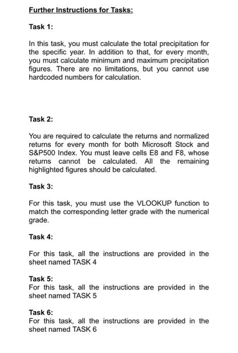 Further Instructions For Tasks Task 1 In This Task