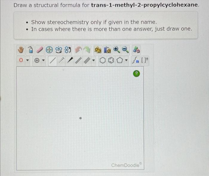 Solved Draw a structural formula for | Chegg.com