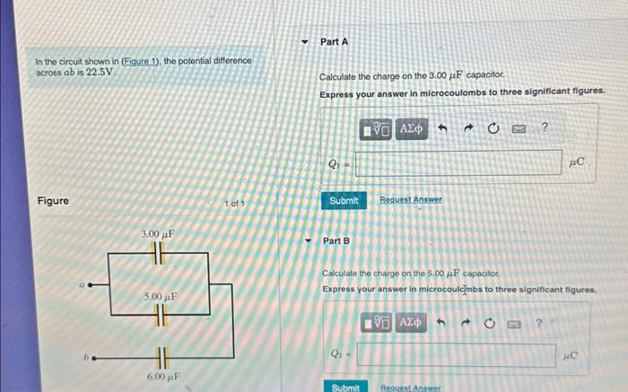 Solved In the circuit shown in (Figure 1), the potential | Chegg.com