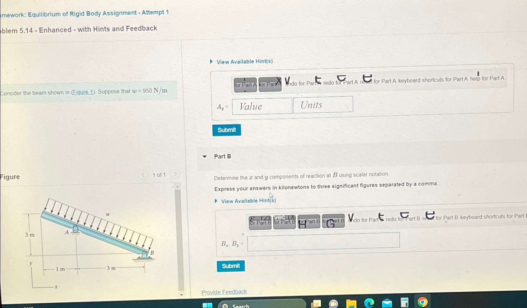 Solved mework: Equilibrium of Rigid Body Assignment - | Chegg.com