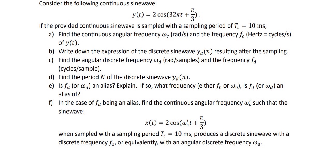 Solved Consider the following continuous | Chegg.com